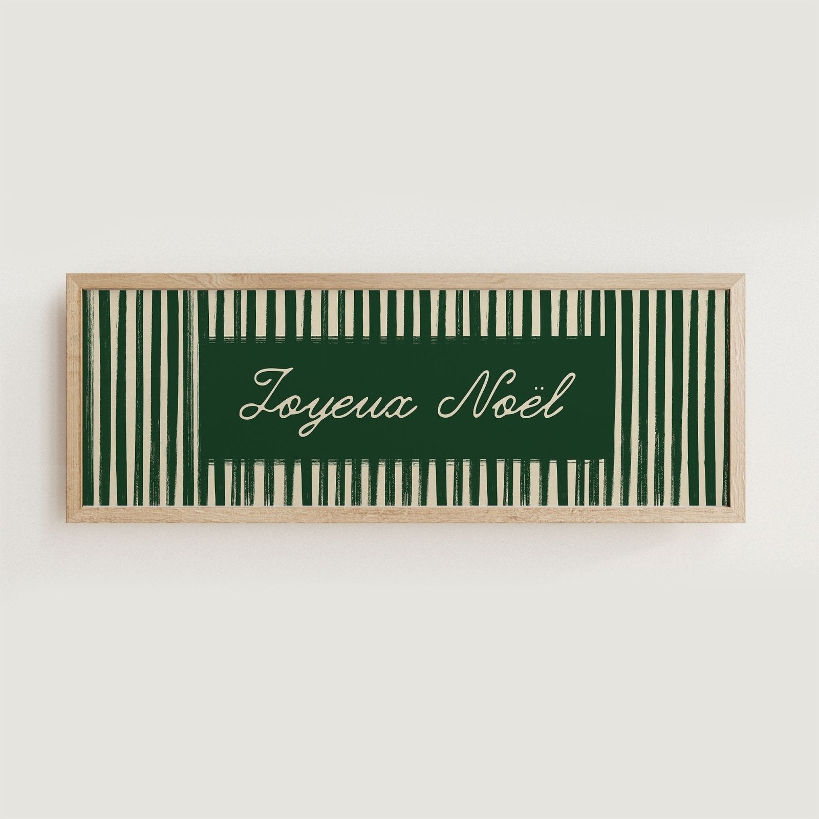 Joyeux Noël Christmas Print Wide Hallway Sign – Alfresco Prints
